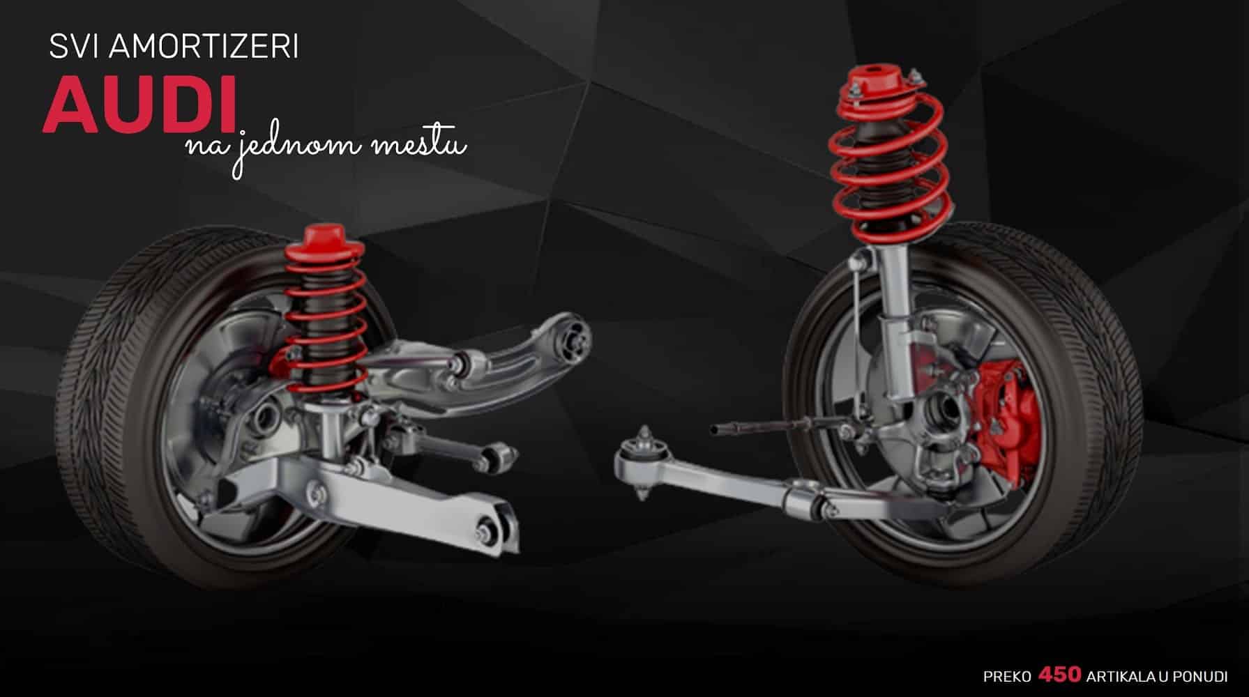 Amortizeri Audi A2, A3, A4, A6, A8, Q3, Q5, Q7, Q8